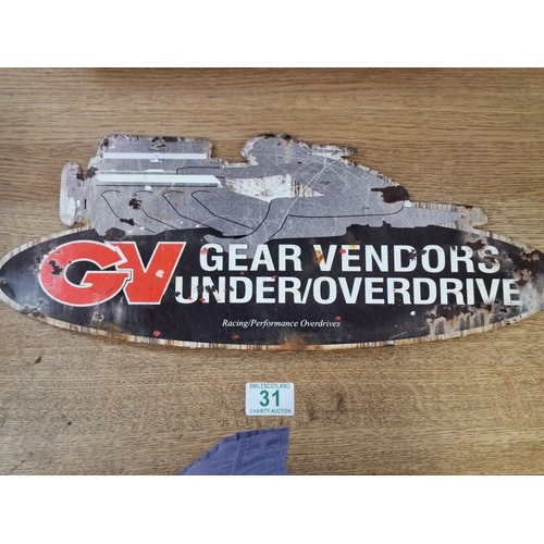 Vintage GV Gear Vendors Under/ Overdrive sign Racing/ Performance ...