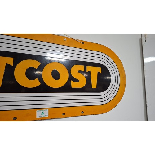Original Atcost enamel sign lovely condition 76cm W approx.