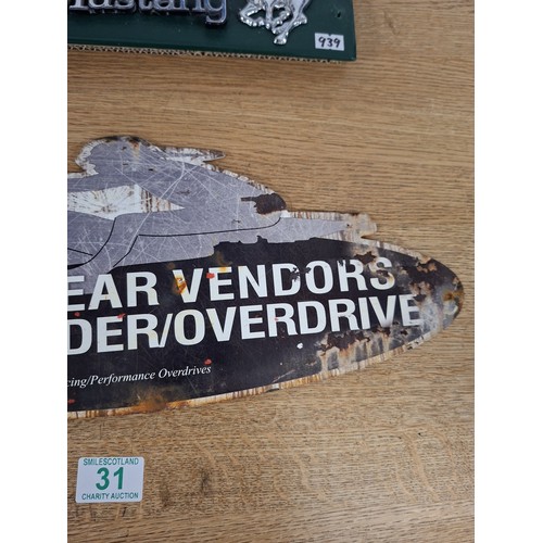 Vintage GV Gear Vendors Under/ Overdrive sign Racing/ Performance ...
