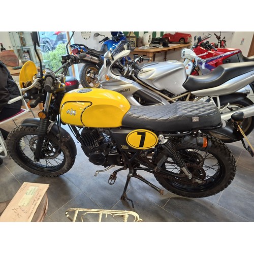 2020 AJS SK125-25A Tempest scrambler motorbike, V5 present. 10% ...