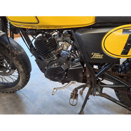 2020 AJS SK125-25A Tempest scrambler motorbike, V5 present. 10% ...