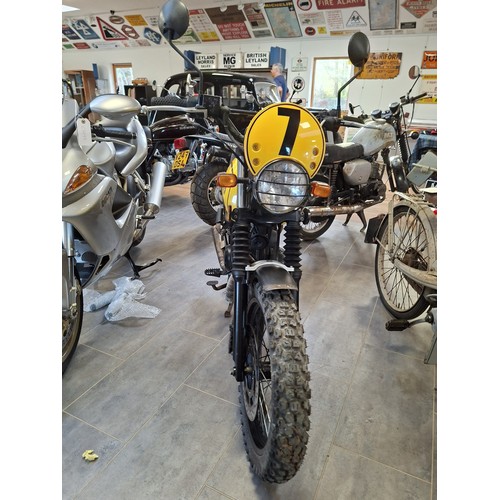 2020 AJS SK125-25A Tempest scrambler motorbike, V5 present. 10% ...