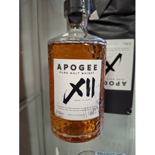 Apogee pure malt whisky age 12 years, 70-cl 46.3%vol sealed label and ...