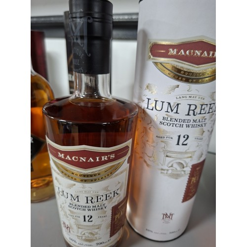 Macnairs Lum Reek belnded malt scotch whisky, 12 year old, peated 46% ...