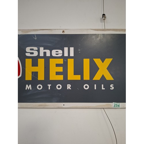 Original garage Shell Helix motor oils sign 93.63.57.118.9 152cm x 38cm ...