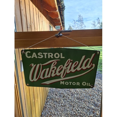Vintage Castrol Wakefield motor oil sign