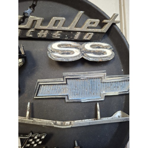Selection of Chevrolet badges and SS badges