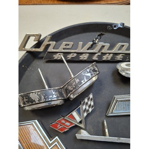 Selection of Chevrolet badges and SS badges
