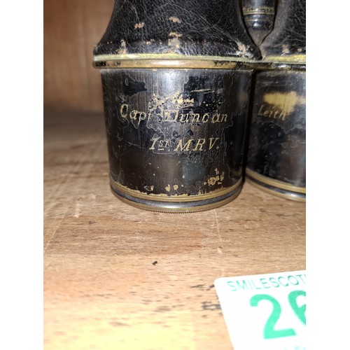 Antique binoculars Capt Duncan 1st MRV
