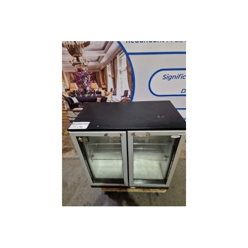 Interlevin glass door fridge store