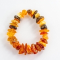 Raw Polished Natural Baltic Amber Expanding Bracelet.. Both opaque and ...
