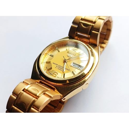 Brilliant Condition Seiko 5 Automatic 21 Jewels DayDate WR100M ...