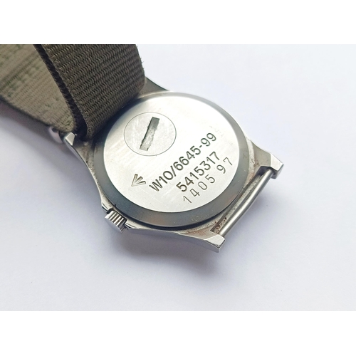 CWC W10 Quartz Military Watch on a new military green strap. Ref ...