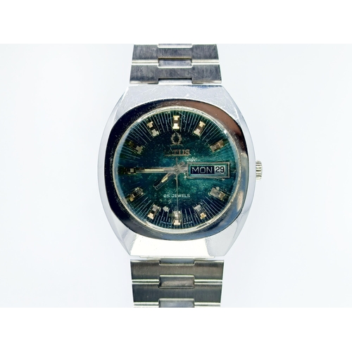 Vintage Titus DayDate, Gents Wristwatch with a rare blue dial and ...