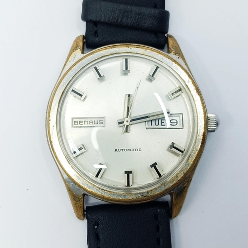 Vintage Benrus Automatic DayDate Gents Wristwatch with a New Leather ...