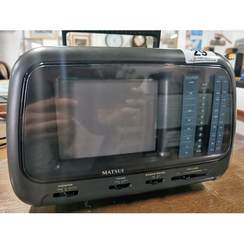 Vintage collectable Matsui 6092 portable tv and radio ideal for ...