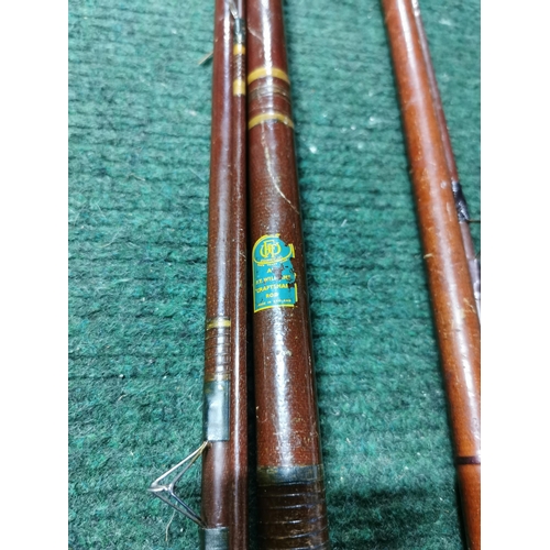 Two vintage fishing rods one by F.T Williams craftsman rod
