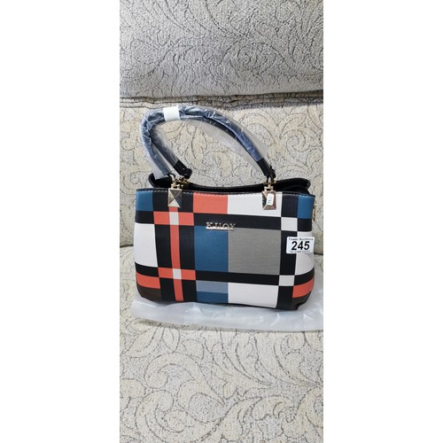 Brand new Kuoy ladies Tartan handbag