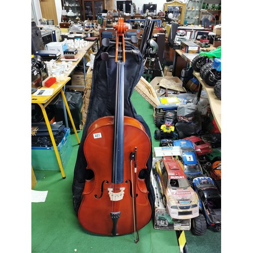 3/4 size student gear4music Cello complete with bow and carry bag ...