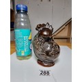 An interesting antique Chinese carved Ox horn Chinese lucky god figure ...