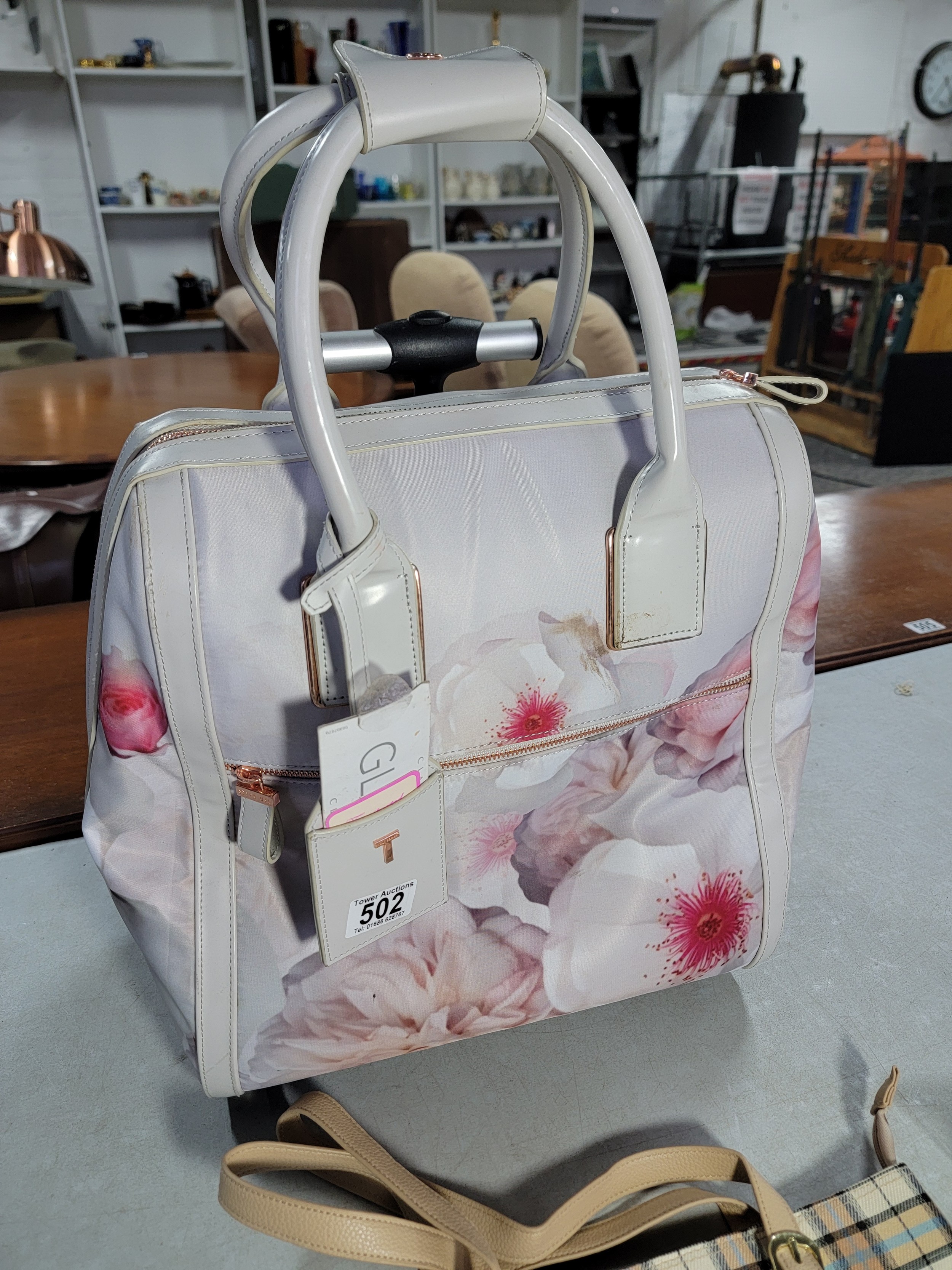 Collection of fashion items to include a Ted Baker rose design suitcase ...