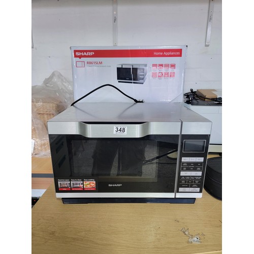 Boxed Sharp 900w R861SLM convection microwave oven with digital display ...