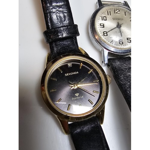 A collection of 9x vintage wrist watches including an Identity London ...
