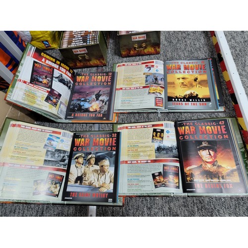 A large selection of classic war movie collection dvd's along with 4 ...