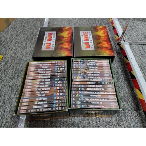 A large selection of classic war movie collection dvd's along with 4 ...