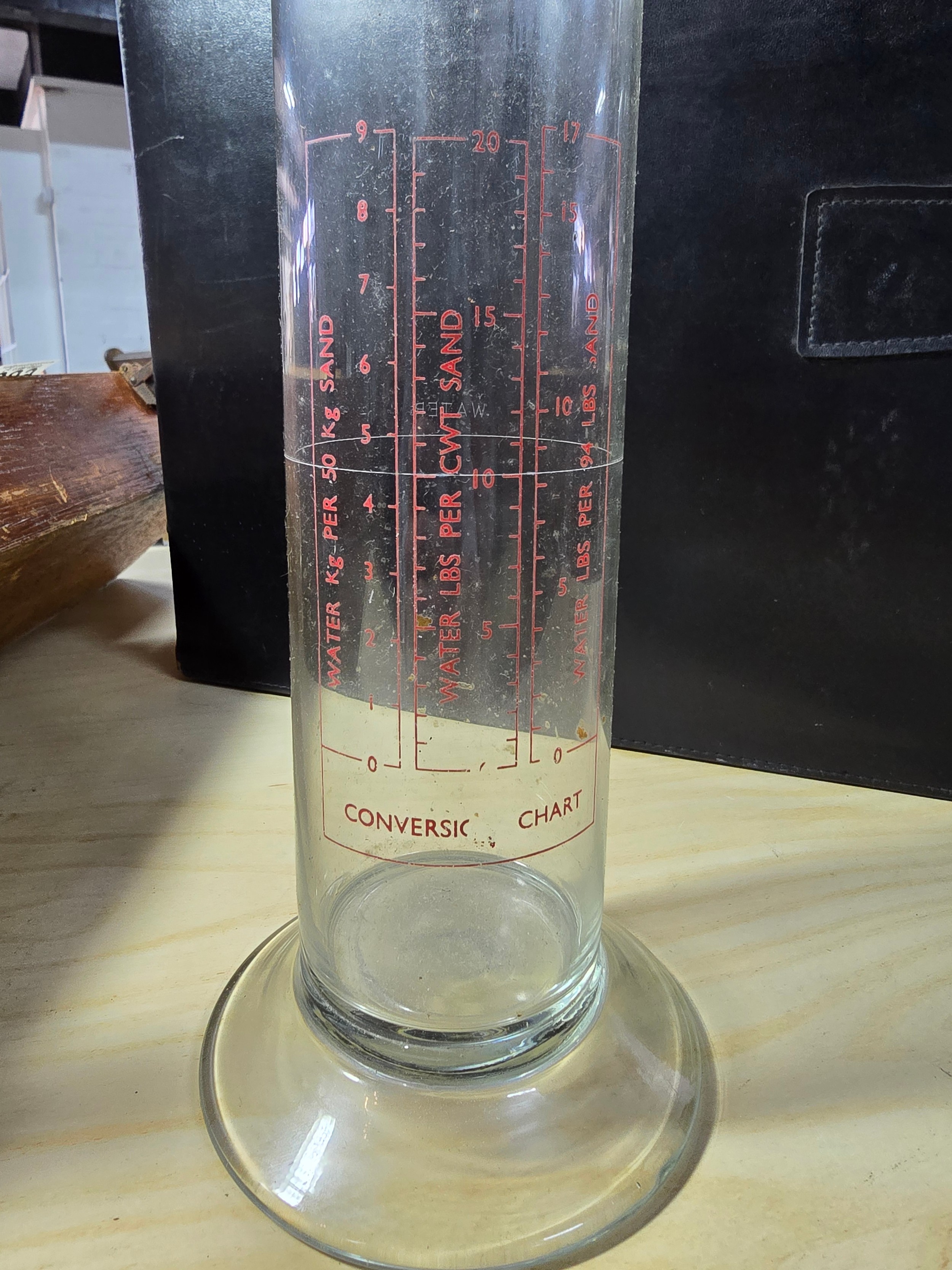 Interesting vintage wooden cased Gammon-Morgan water in sand estimator ...