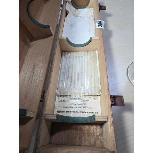 Interesting vintage wooden cased Gammon-Morgan water in sand estimator ...