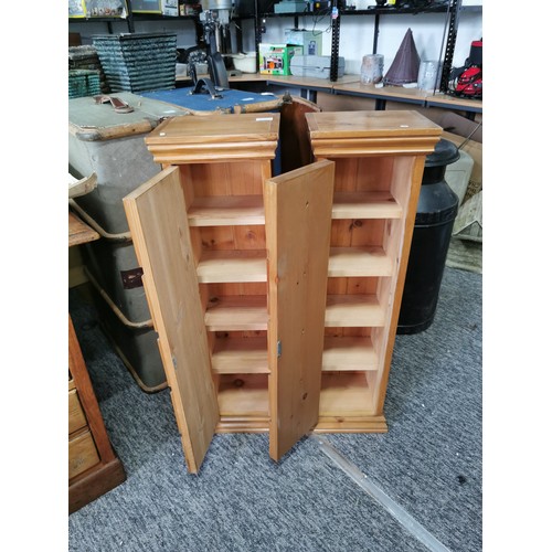 2x Pine Storage Units with faux drawer doors, standing 93cm tall, width ...
