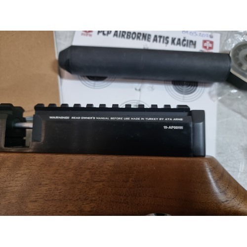 Good quality boxed ATA Airborne .22 gassed air rifle, model 19-AP00111 ...