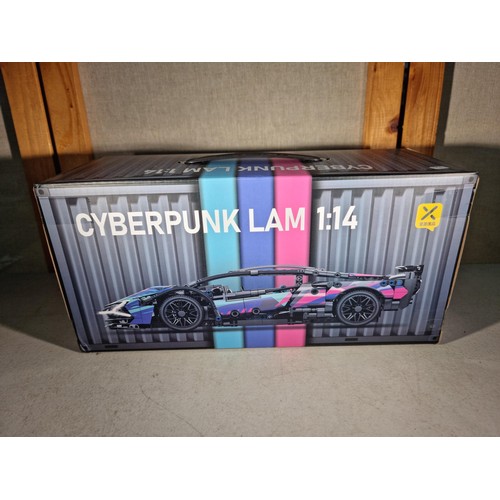 Cyberpunk LAM 1:14 scale Lamborghini sports car Lego Technic style ...