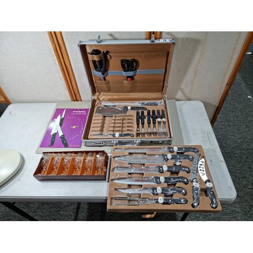 Aluminium cased Prima professional knife set comes with 19 pieces ...