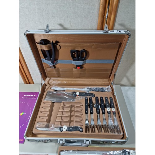 Aluminium cased Prima professional knife set comes with 19 pieces ...