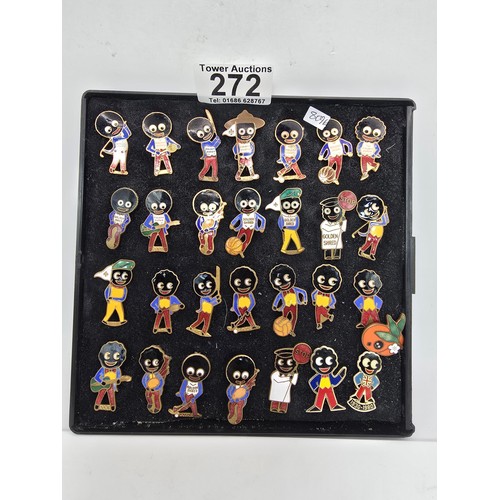 A large and impressive collection of 29 Robertson jam Golly enamelled ...