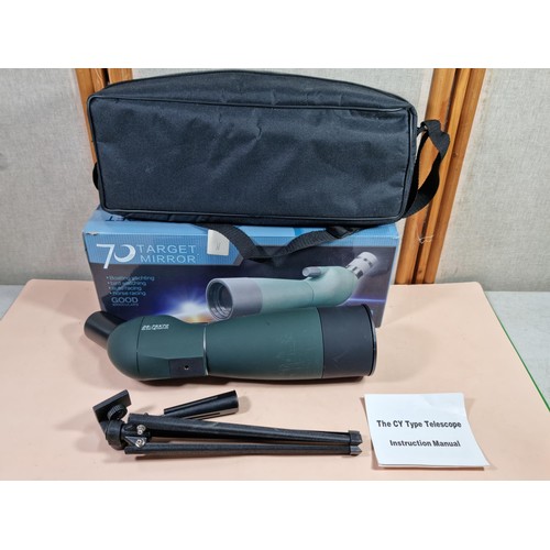 Good quality boxed 70 Target Mirror spotting scope complete model No ...