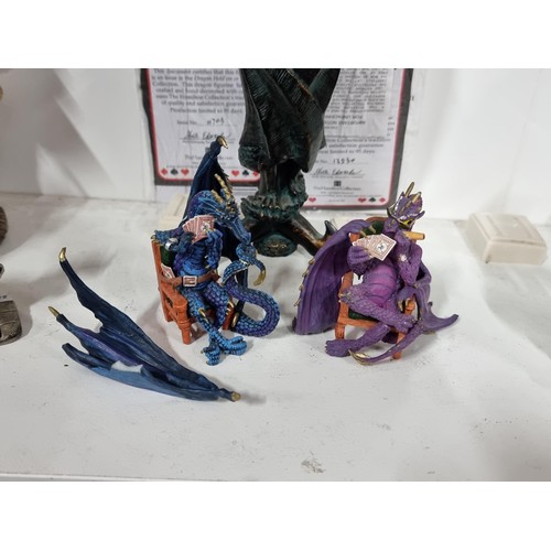 A collection of 7x mystic figures to include 2x limited edition Dragon ...