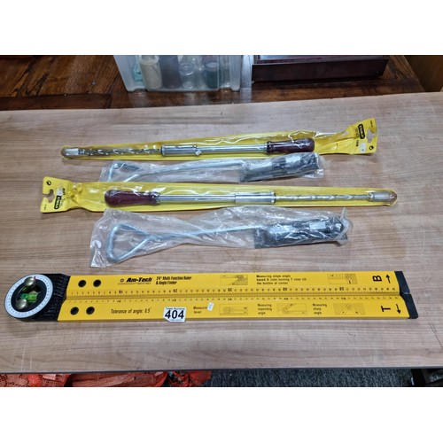 A slection of as new tools to include 2x heavy duty long handled gate ...