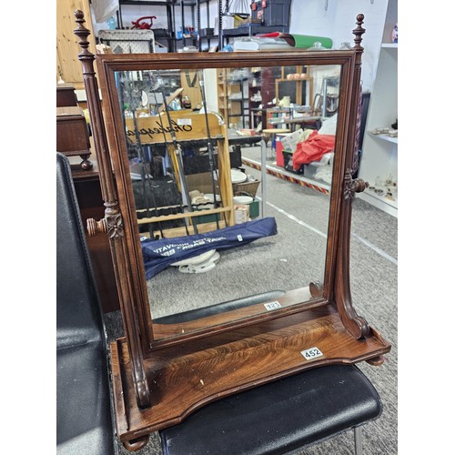 A good quality mid Victorian mahogany dressing table mirror with ...