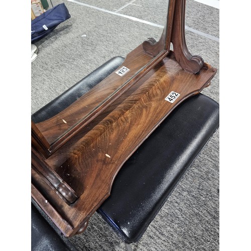 A good quality mid Victorian mahogany dressing table mirror with ...