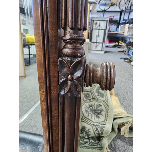 A good quality mid Victorian mahogany dressing table mirror with ...