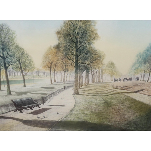 Peter Eastham (b.1956) colour etching, 'Mid Summer Walk II', signed in ...