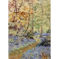 Dora Meeson (Australian, 1869-1955), watercolour, Woodland with ...