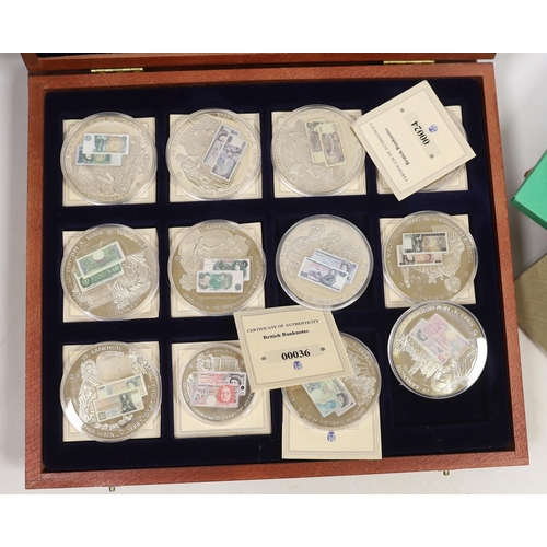 Six Royal Mint British coin proof sets, 1970s, 3 cases of 'British ...