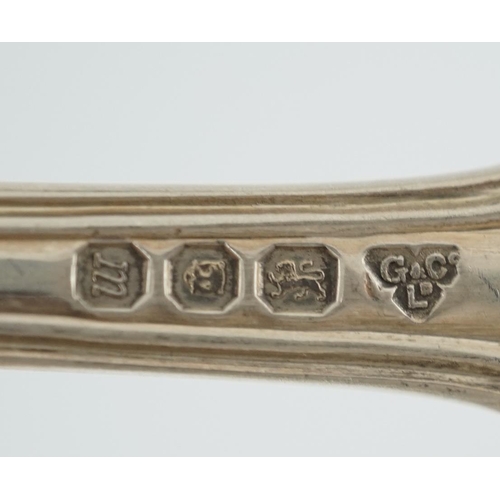 A part canteen of Elizabeth II silver Princess pattern cutlery, by ...