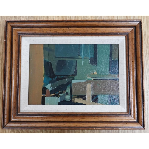 David Douglas (contemporary), oil on board, Abstract composition ...