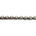 A modern 18ct white gold and diamond set line bracelet, set with forty ...