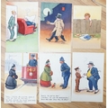 Reg Carter (1886-1949), set of six original watercolours for postcard ...